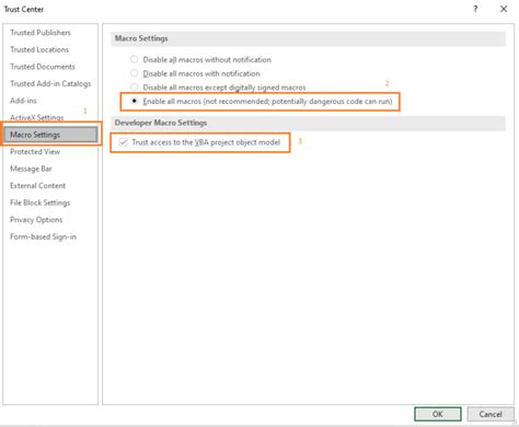 Cara Mengaktifkan Enable Macro Security Settings Pada Excel Belajar Excel
