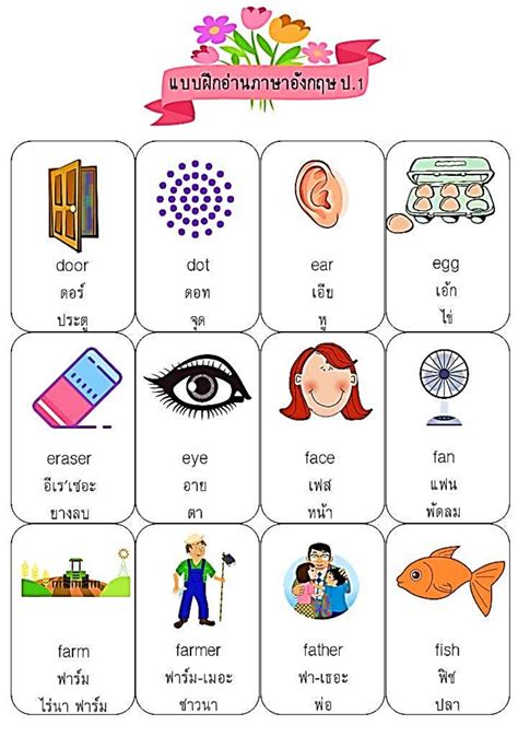 คำศัพท์ภาษาอังกฤษพื้นฐาน ชั้น ป 1 นิชาภัทร ผะงาตุนัตถ์ หน้าหนังสือ 5 พลิก Pdf ออนไลน์