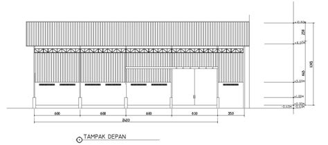 Front Look Of Incinerator Plant In Detail Autocad 2d Drawing Cad File Dwg File