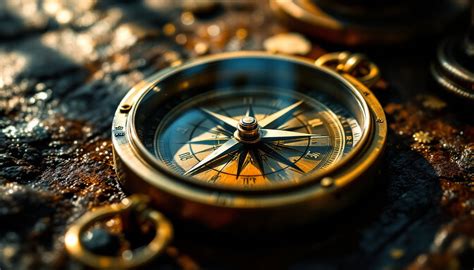 Free Ancient Navigation Guide Photo Compass Brass Antique