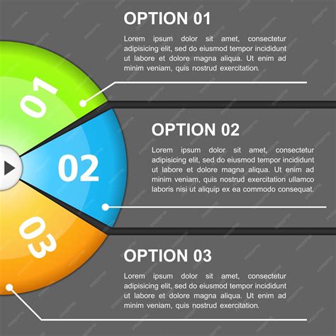 Premium Vector Modern Infographics Design Template With Three Elements Vector Eps10 Illustration