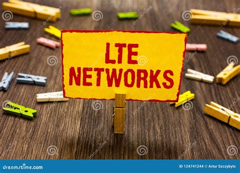 Text Sign Showing Lte Networks Conceptual Photo Fastest Network Connection Available For