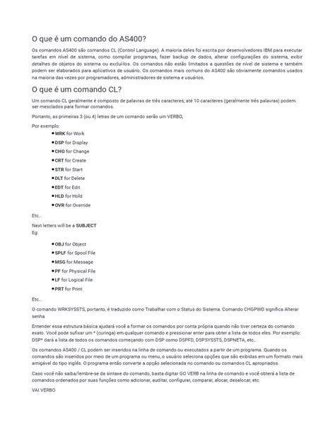 As400 Rpg Portugues Pdf Informática Engenharia Da Computação