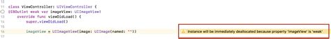 ios passing a newly initialized uiimageview to a property type