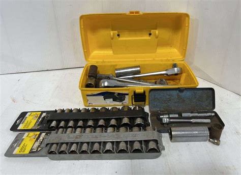 2 Craftsman 6 Point 38 Drive Socket Sets With Drivers And An