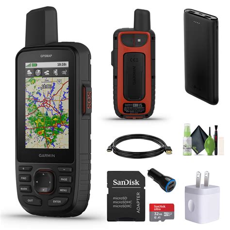 Garmin Gpsmap I Rugged Hiking Gps Premium Inreach Satellite Technology Mapping Bundle With