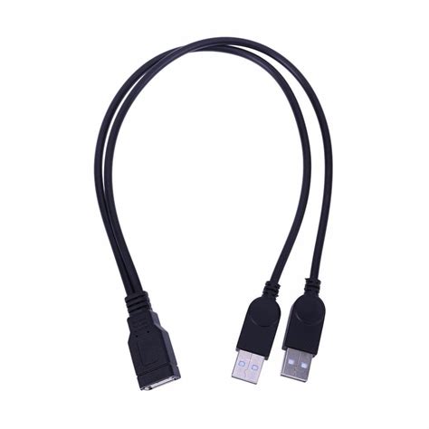 Dual USB 2 0 A Male To USB Female Splitter Extension Cable Grandado