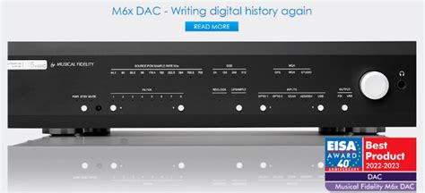 新品丨musical Fidelity（音乐传真）m6x Dac高性能解码器处理输出数字