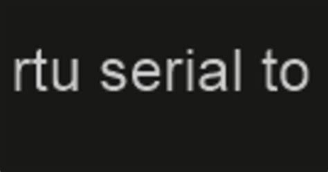 Modbus Rtu Serial To Ethernet Imgur