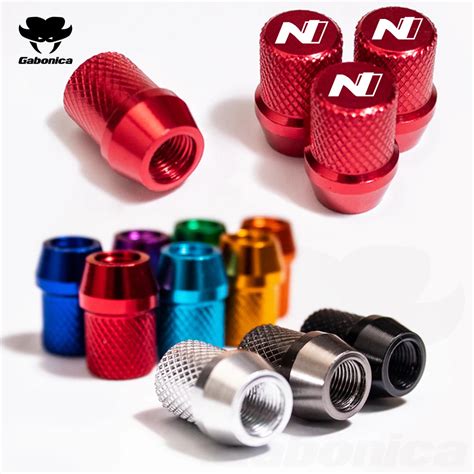 자동차 스타일링 휠 타이어 밸브 스템 에어 캡 현대 N 라인 코나 악센트 투싼 산타 크레타 카우아이 아제라용 자동차 액세서리 4 개 Aliexpress