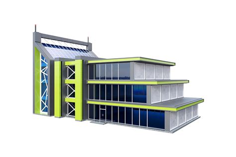 Shopping Center Building Free 3d Model Buildings