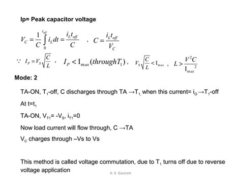 Commutation Techniques In Power Electronics Ppt