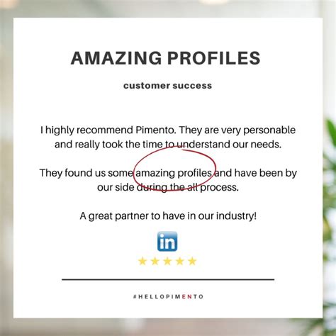 Pimento Connection On Linkedin Hellopimento Fivestarreviews