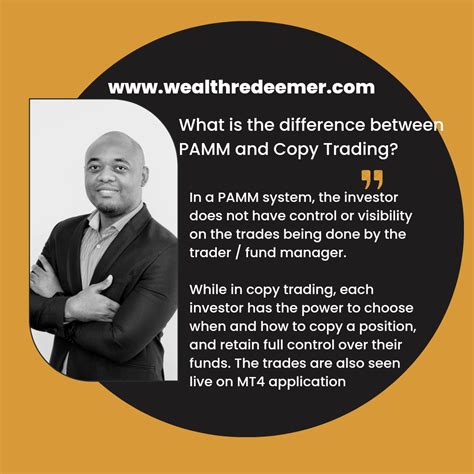 Difference Between Copy Trading And Pamm Accounts Rwealthredeemer