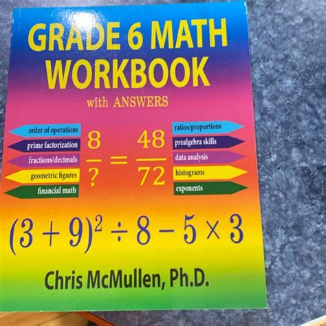 Grade 6 Math Workbook With Answers By Chris Mcmullen