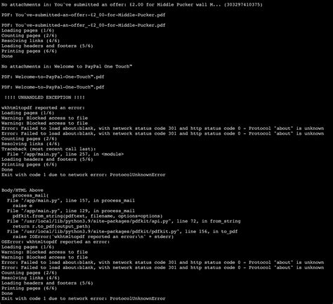 Unhandled Exception Wkhtmltopdf Reported And Error Protocol ‘about Is Unknown · Issue