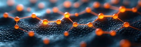 Geometric Atomic Lattice Patterns Reflecting The Repeating Structures Of Atomic Grids Stock