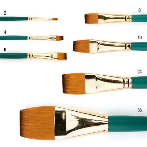 Flat Synthetic Brush 8