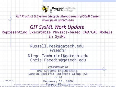Ppt Git Sysml Work Update Representing Executable Physics Based Cad