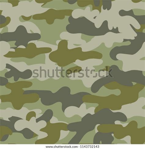 Vector Seamless Camoflauge Pattern Stock Vector Royalty Free 1143732143 Shutterstock