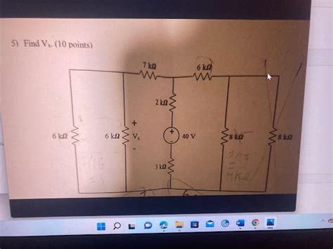 Solved Find Vx Points Chegg Com