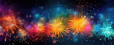 Energetic And Vibrant Business Background With Exploding Fireworks And A Burst Of Colors