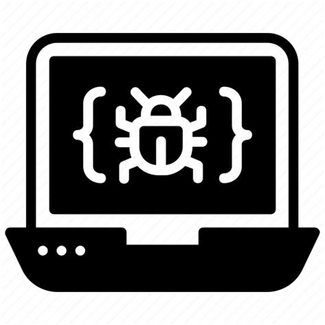 Bug Check Code Bug Laptop Virus Program Bug System Virus Icon