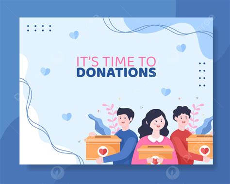 자선 기부 Photocall 템플릿 평면 만화 배경 벡터 일러스트 레이 션 템플릿 Psd 다운로드 디자인 자료 다운로드