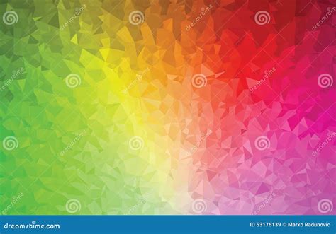 Background Abstract Triangle Geometry Pattern Color Spectrum Stock