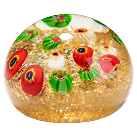 Italian Murano Venetian Mid Century Glass Millefiori Designer