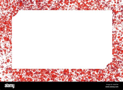 A Rectangle Border With A Red Splatter Texture Stock Photo Alamy