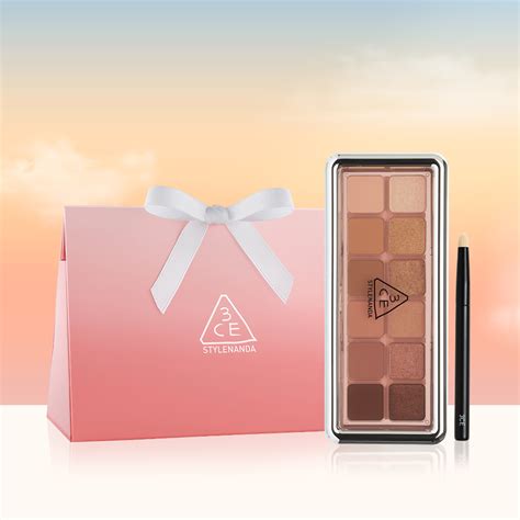 3ce 선물포장 3ce 뉴 테이크 아이 섀도우 팔레트 아이 브러쉬 위시버킷