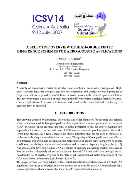Pdf A Selective Overview Of High Order Finite Difference Schemes For