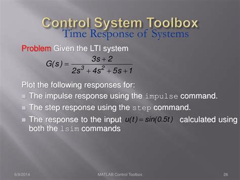 Ppt Matlab And Its Control Toolbox Powerpoint Presentation Free