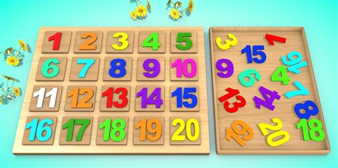 Учимся считать от 1 до 20 Детское видео считалочка с цветными цифрами смотреть видео онлайн