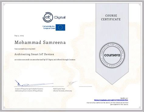 Mohammad Samreena On Linkedin Coursera