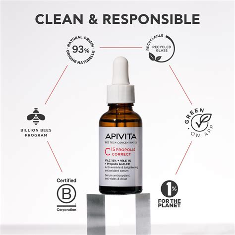 Apivita C15 Propolis Correct Sérum 30ml 101floz Estados Unidos