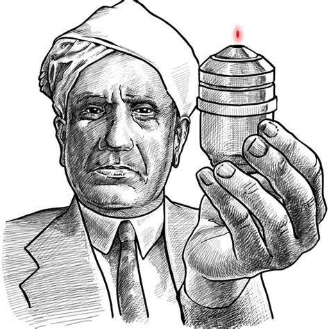 Raman Based Imaging Here Symbolized By C V Raman Holding A High