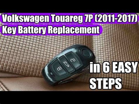 Wie Man Die Batterie Des Volkswagen Touareg 7p Schlüssels Austauscht