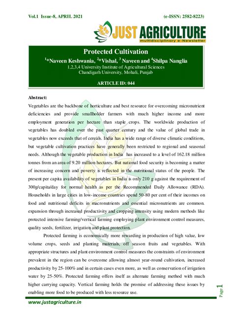 PDF Protected Cultivation Introduction