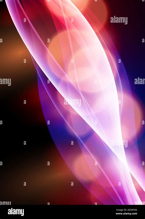 Abstract Colorful Wavy Vector Background With Particles Stock Vector