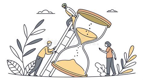 Hourglass With Sand Flowing Time Symbol Deadline Urgency Passing