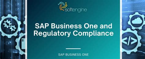 Sap Business One And Regulatory Compliance Softengine Inc