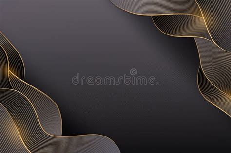 Gradient Golden Linear Background Vector Design Illustration Stock