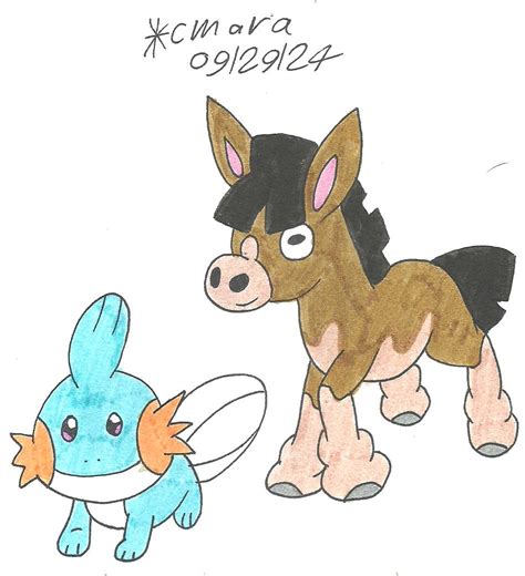 Mudkip And Mudbray By Cmara On Deviantart