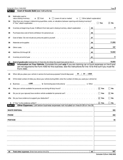 Irs Form 1040 Schedule C Automated Document Processing Vantage