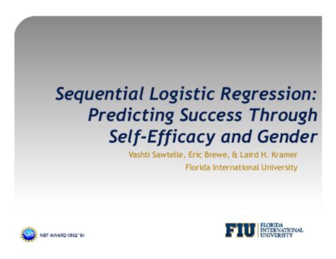 Ppt Sequential Logistic Regression Predicting Success Through Self