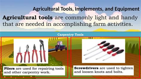 Day 3 And 4 Agricultural Tools Farm Implements And Farm Equipmentpptx