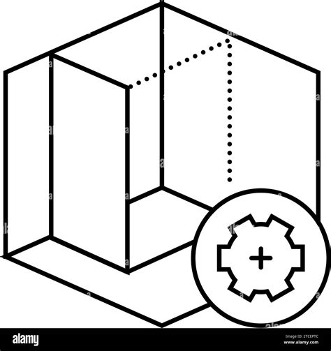 Space Optimization Interior Designer Line Icon Vector Illustration Stock Vector Image And Art Alamy