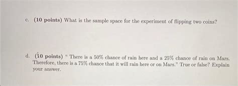 Solved 40 Points Consider The Following Short Questions